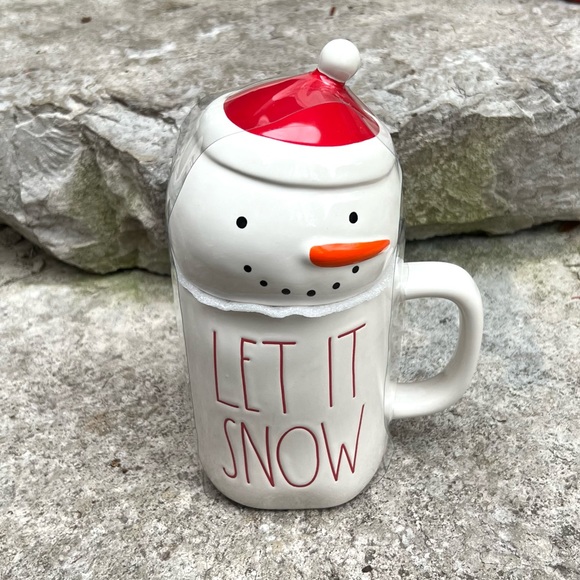 Rae Dunn | Other | Rae Dunn Let It Snow Christmas Mug With Snowman ...